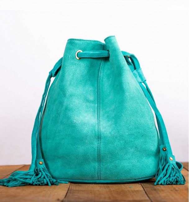 Bolso boho color turquesa ¡ENVÍO 24 HR! Siroco Mojacar